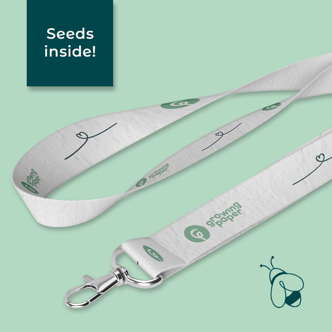 Custom seed paper lanyards - Growingpaper