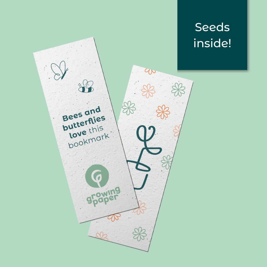 Custom seed paper bookmarks - Growingpaper